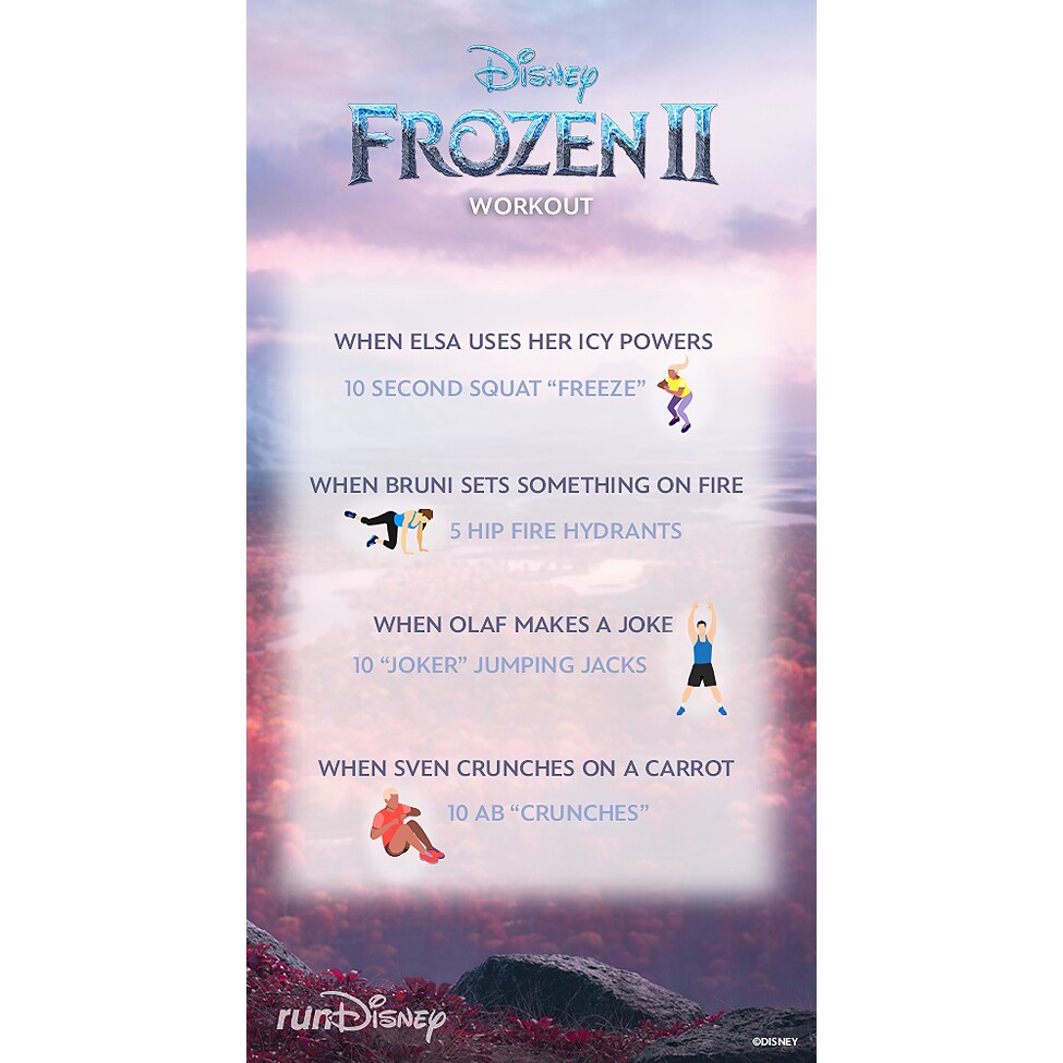 runDisney Cross Training Workout: Disney’s Frozen 2 | runDisney Blog